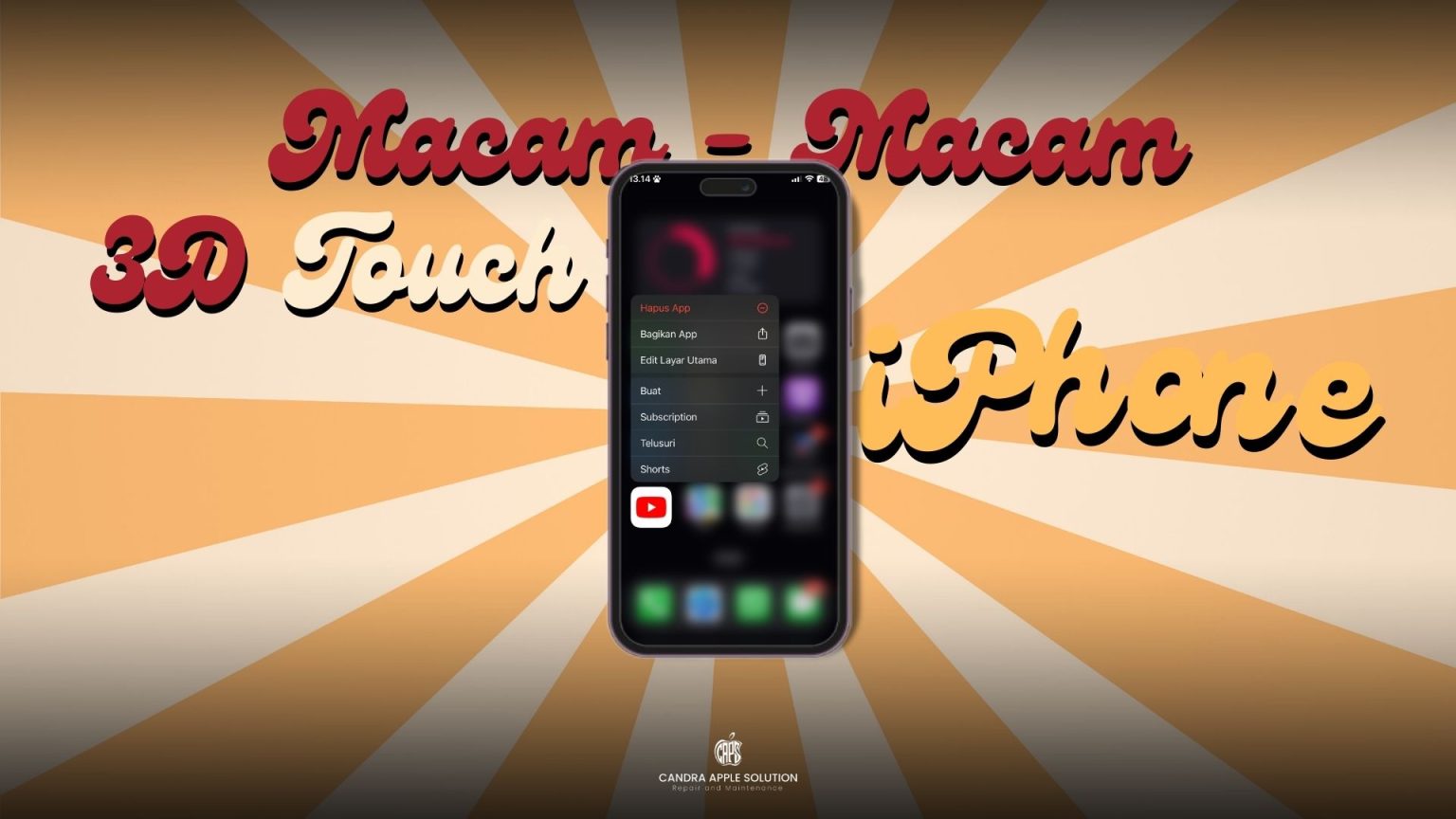 Macam-macam Touch di iPhone - Capspoint